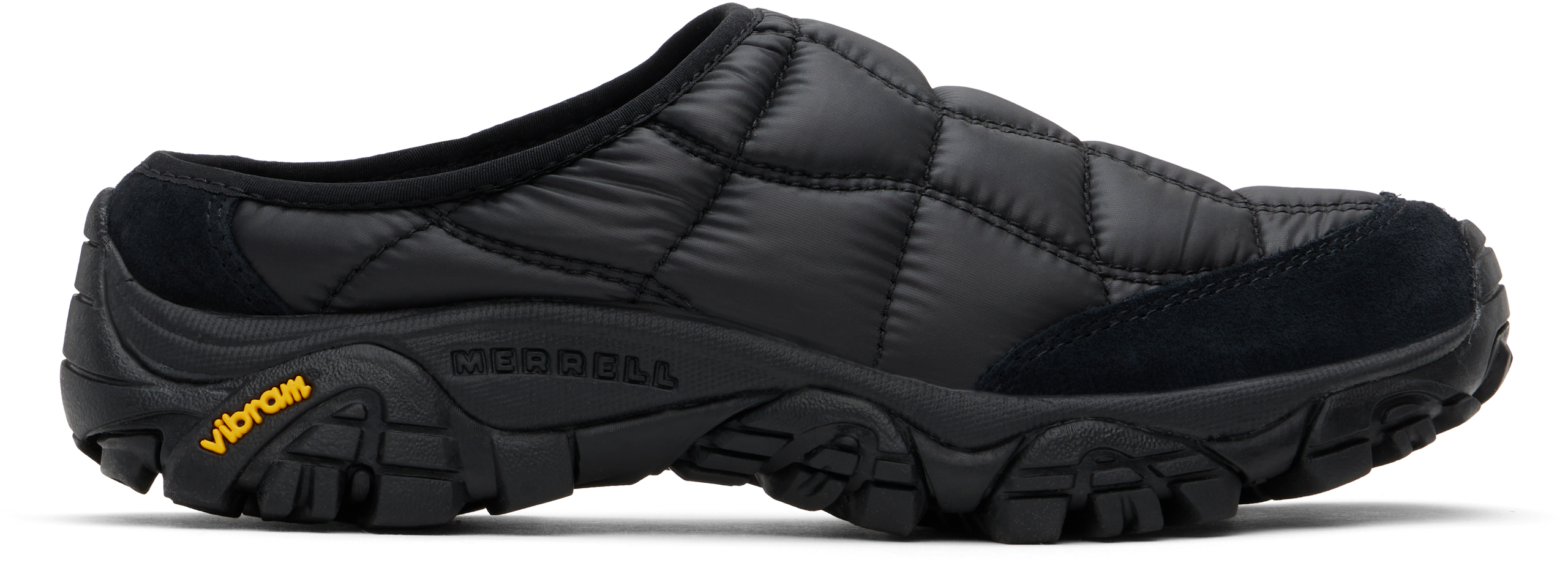 Merrell 1TRL: Black Moab 2 Slide Quilted Loafers | SSENSE