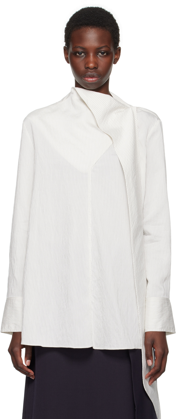 White Utah Blouse by Studio Nicholson on Sale