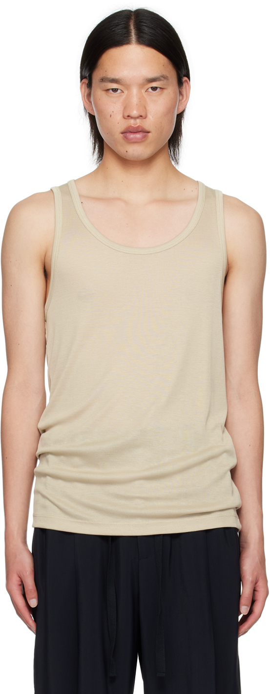 Studio Nicholson: Taupe Brucio Tank Top | SSENSE
