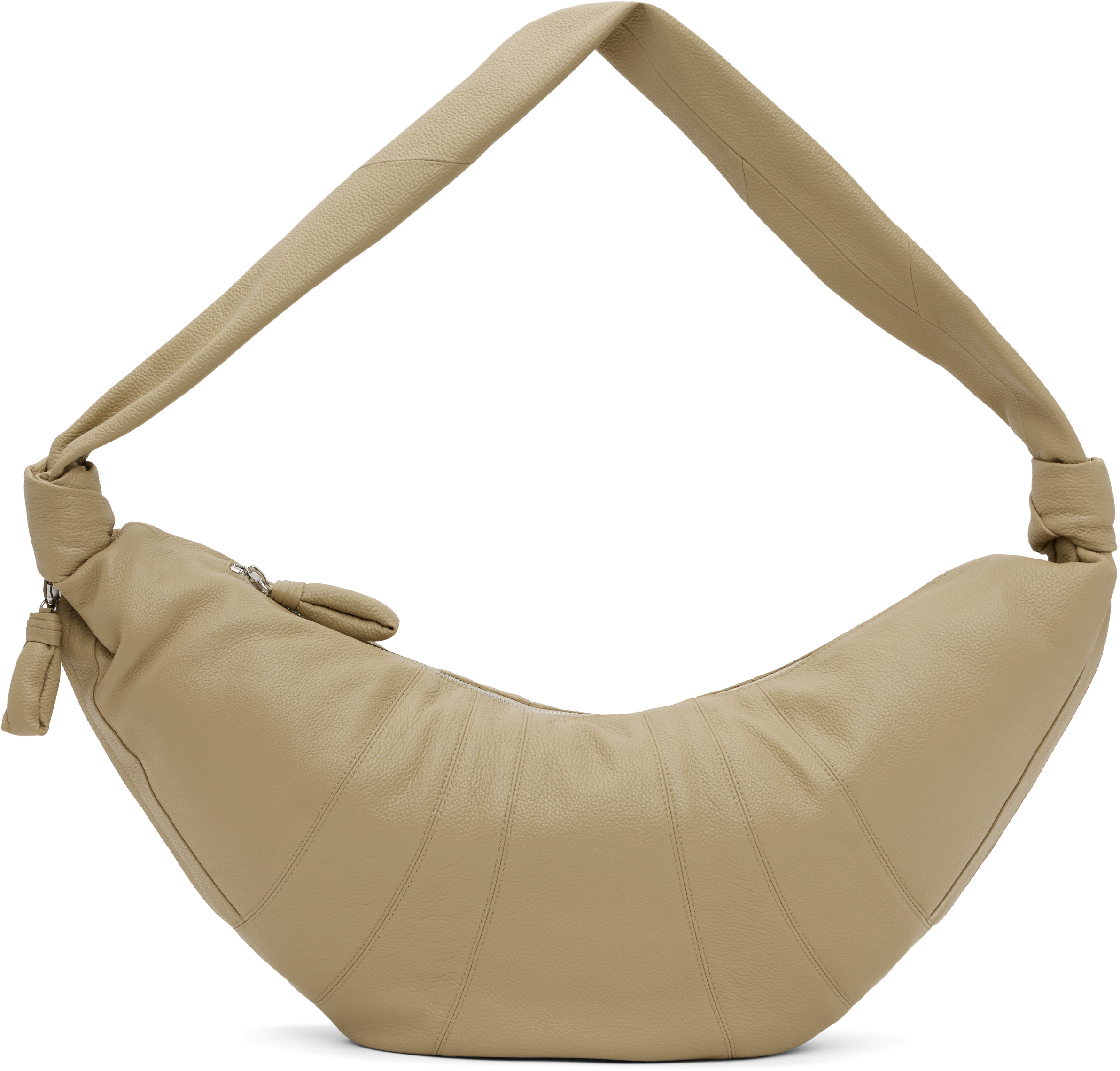 LEMAIRE: Beige Large Croissant Bag | SSENSE