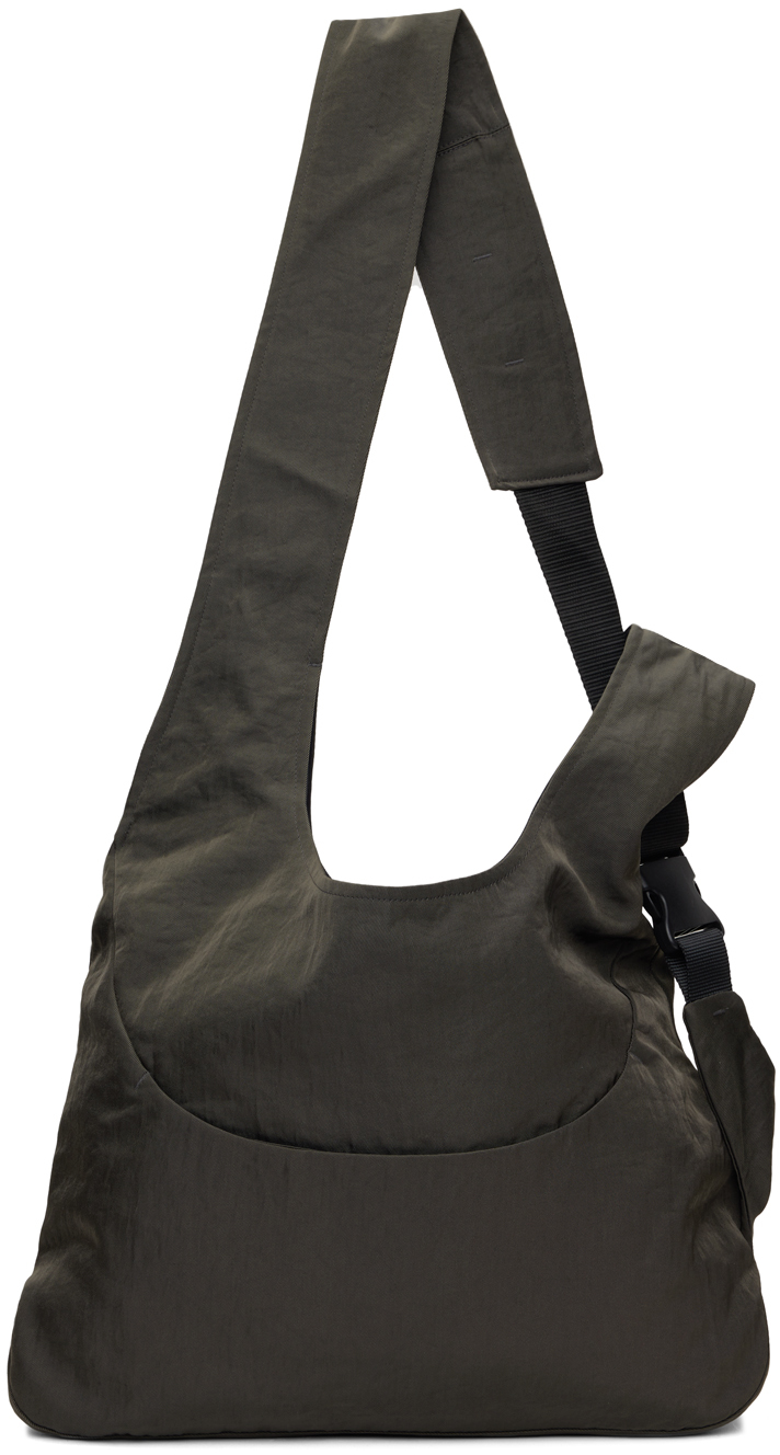 Gray Knot Messenger Bag by SAGE NATION on Sale