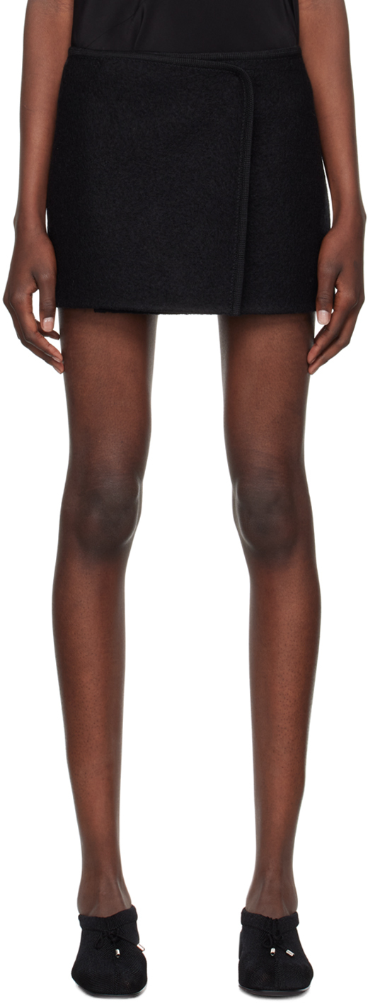 Rier: Black Walker Miniskirt | SSENSE