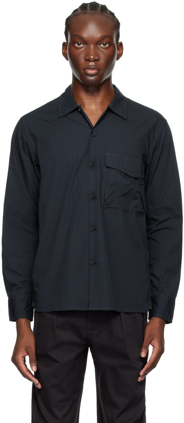 Universal Works: Navy Field Shirt | SSENSE