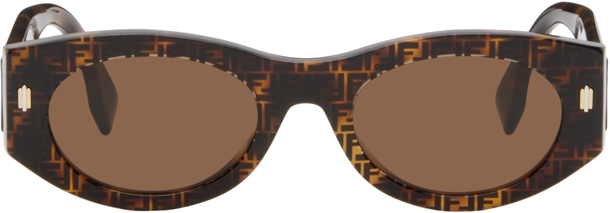 Fendi: Brown Fendi Roma Sunglasses | SSENSE