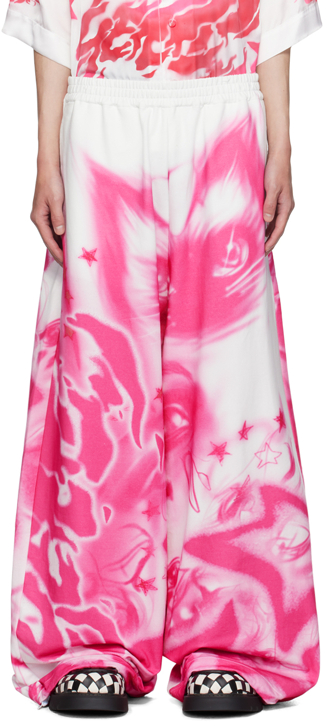 Gerrit Jacob: White Airbrushed Track Pants | SSENSE Canada