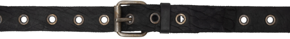 Guidi: Ceinture noire en cuir pleine fleur | SSENSE France