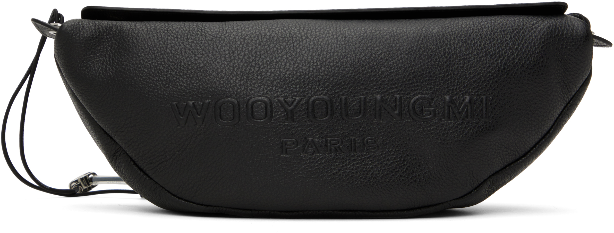 Black Medium Moon Bag by WOOYOUNGMI on Sale
