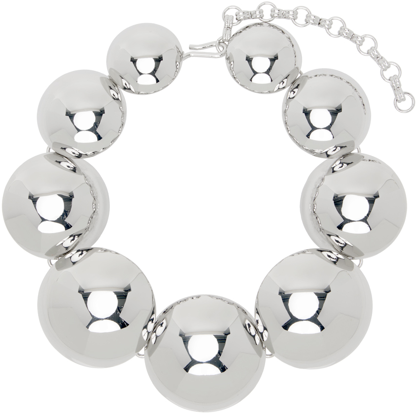 SIMONMILLER: Silver Dome Necklace | SSENSE