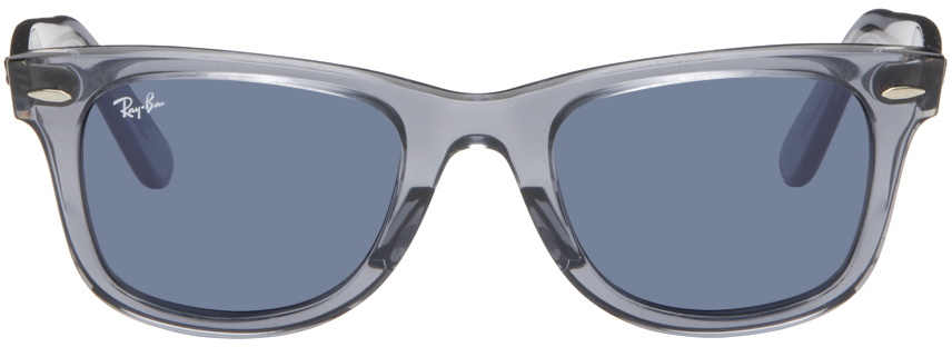 Ray-Ban: Gray New Wayfarer Classic Sunglasses | SSENSE