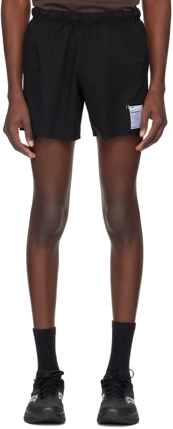 Satisfy: Black Unlined 5" Shorts | SSENSE