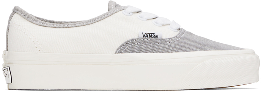 Vans: Off-White & Gray Authentic Reissue 44 Sneakers | SSENSE