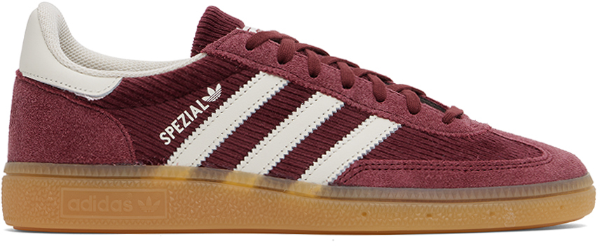 adidas Originals: Burgundy Handball Spezial Sneakers | SSENSE