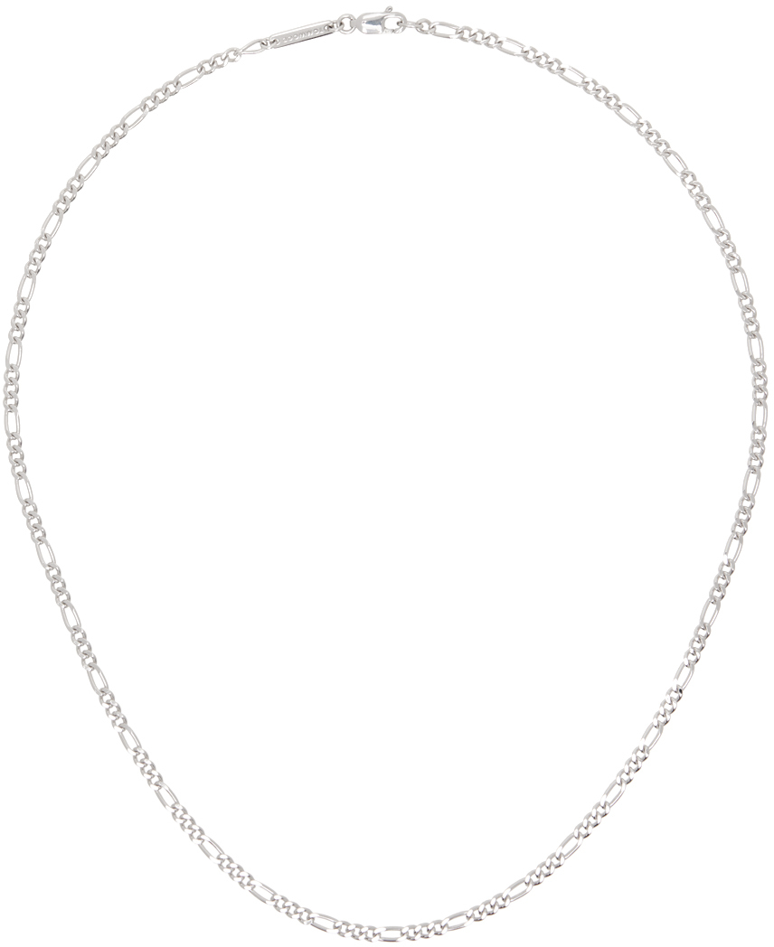 Silver Bo Chain Slim Necklace by Tom Wood on Sale