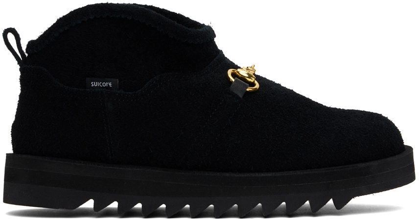 Black New Wave Bit Boots by SUICOKE on Sale