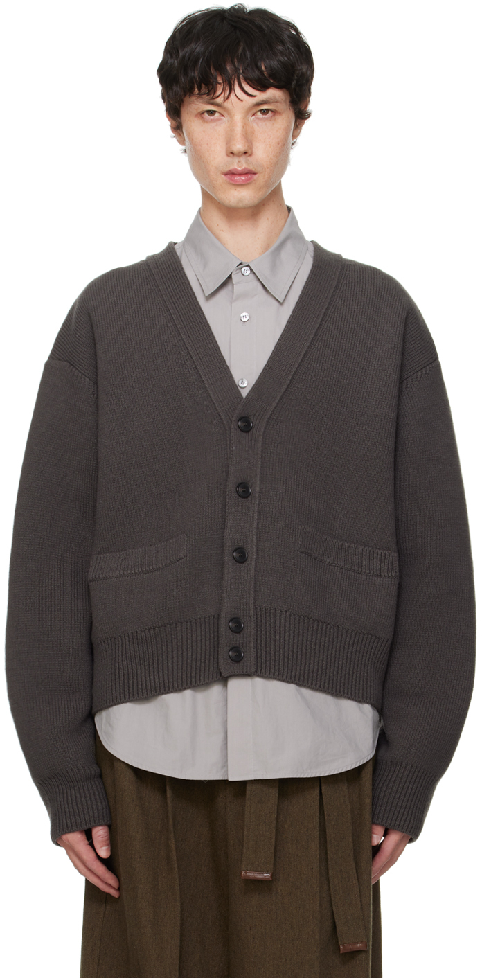 Gray Ruth Cardigan by RECTO on Sale