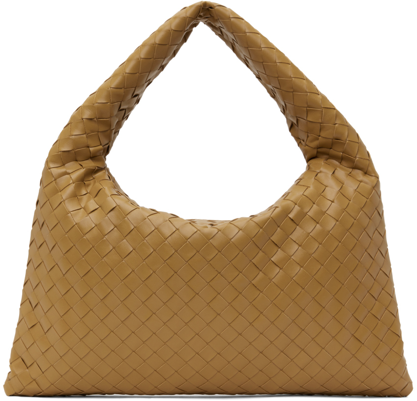 Bottega Veneta: Tan Small Hop Bag | SSENSE