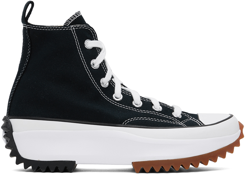Converse: Black Run Star Hike High Top Sneakers | SSENSE Canada