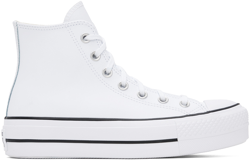 Converse: White Chuck Taylor All Star Lift High Top Sneakers | SSENSE