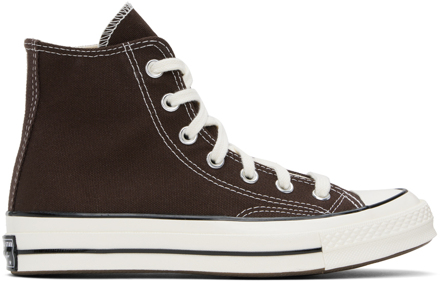 Baskets montantes Chuck 70 brunes Converse en solde