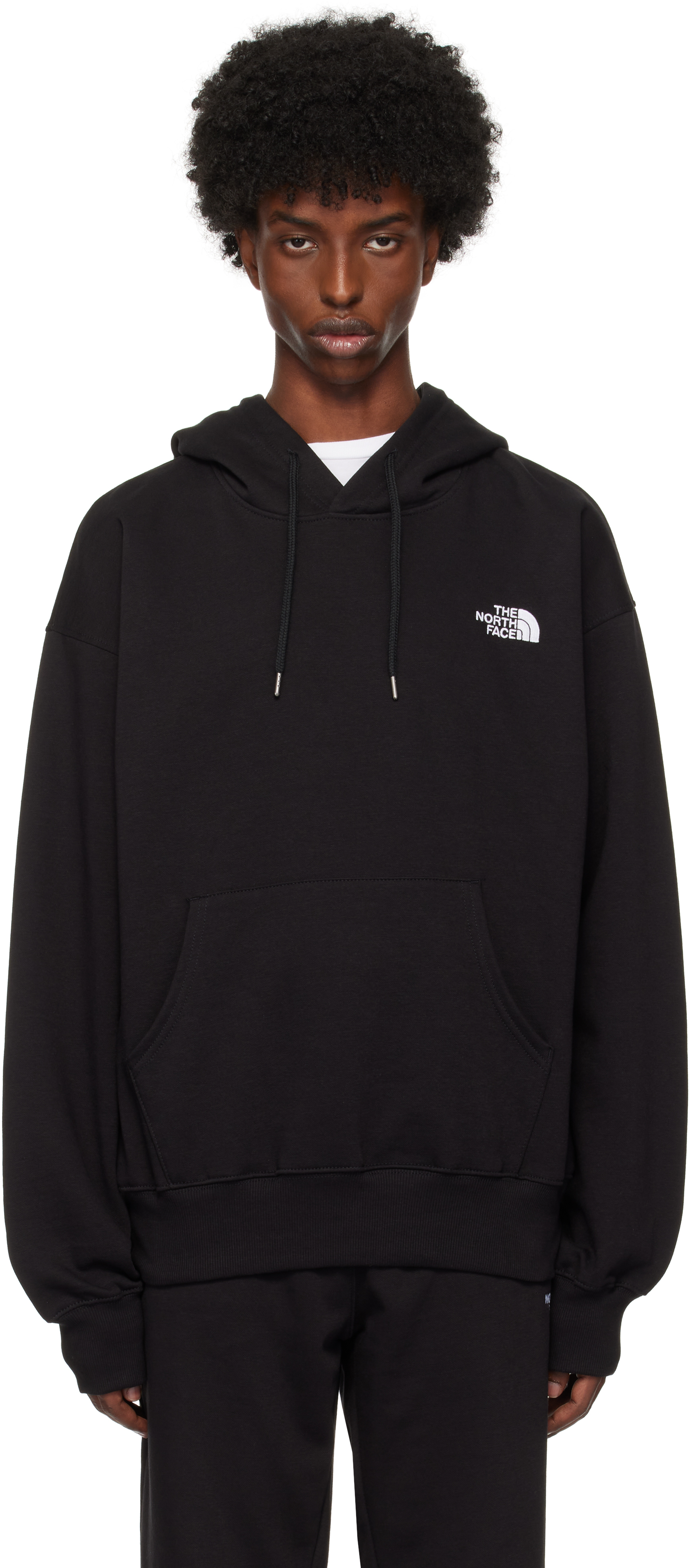 The North Face: Black Evolution Vintage Hoodie | SSENSE Canada