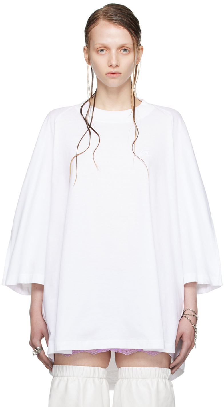 White Shayne Oliver Edition T-Shirt by Jean Paul Gaultier on Sale