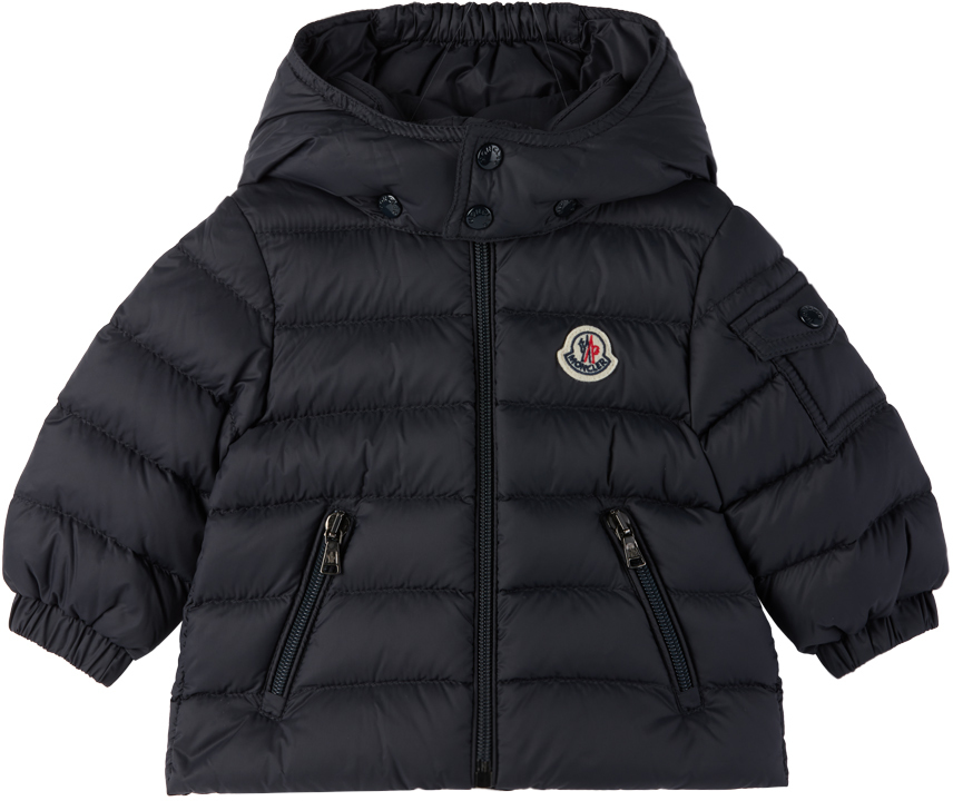MONCLER ENFANT Navy Blue Jules Down Puffer Jacket
