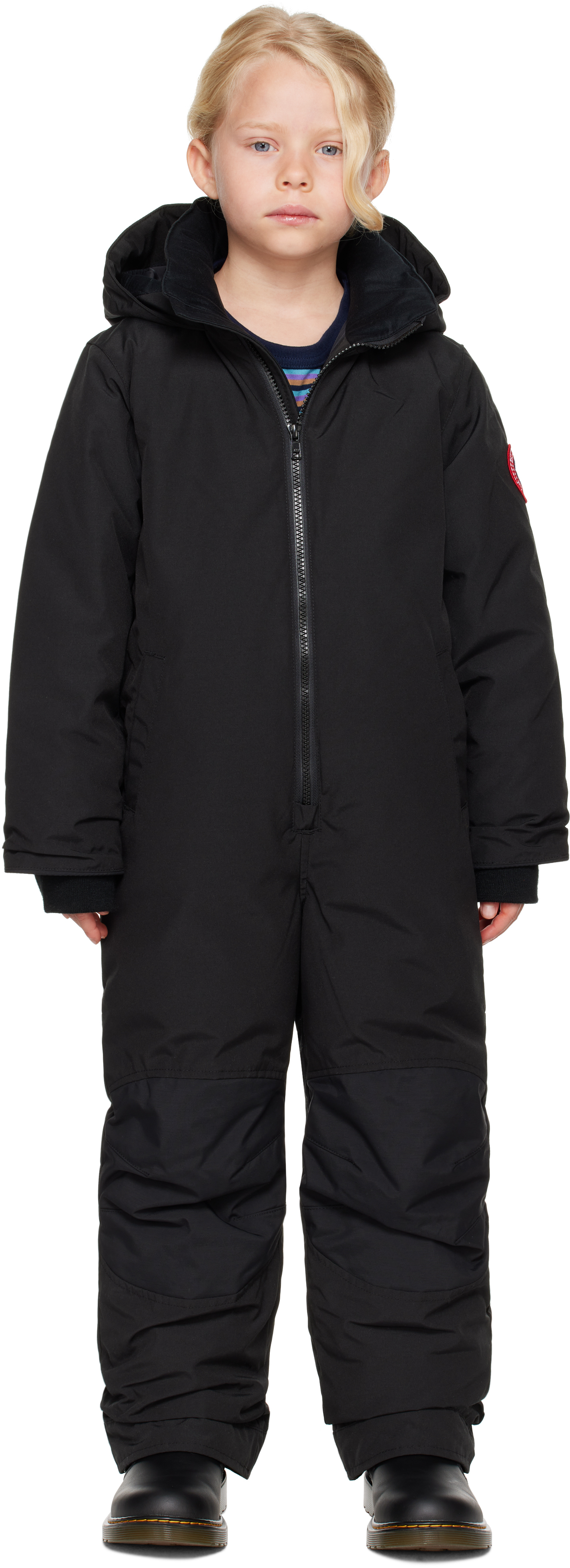 Little Kids Black Grizzly Down Snowsuit by Canada Goose Kids | SSENSE ...