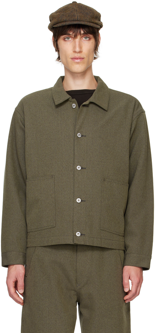 Blouson Lot.303 vert Taiga Takahashi en solde