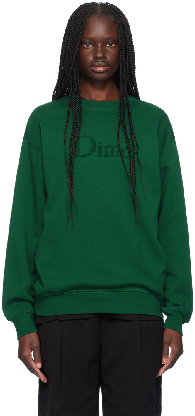 Dime: Green Classic Logo Sweatshirt | SSENSE
