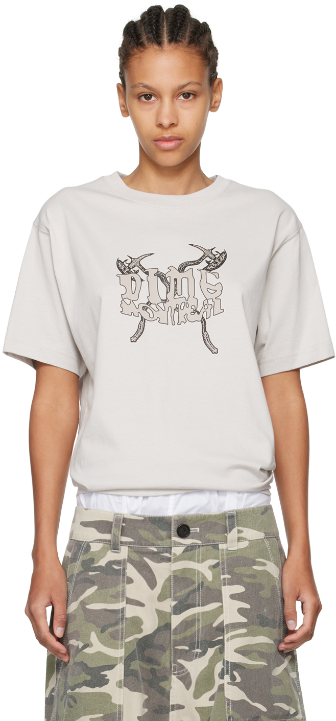 Dime: Gray Axe T-Shirt | SSENSE