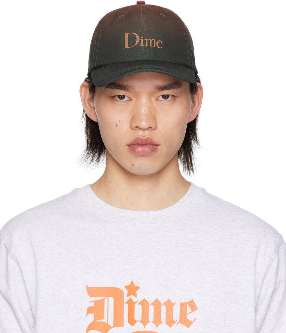 Dime: Casquette Low Pro brune à effet dégradé | SSENSE France