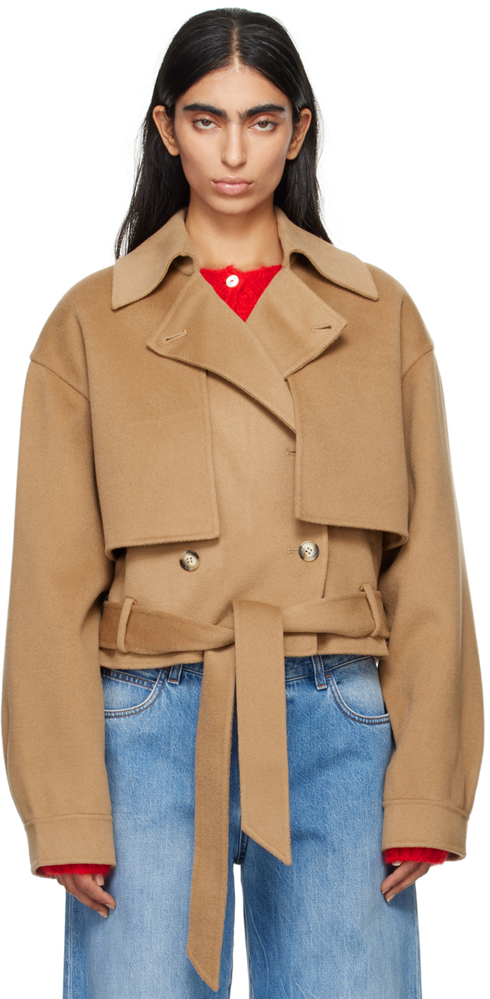 Nanushka: Beige Satoyo Jacket | SSENSE