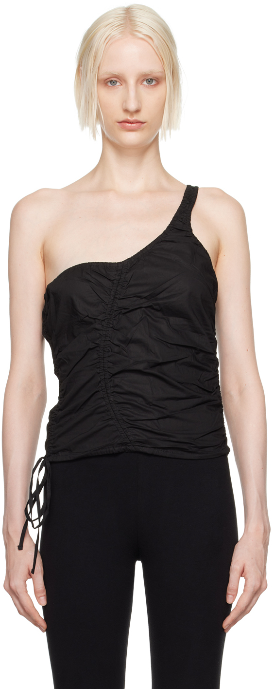 Deiji Studios: Black Scrunchie Top | SSENSE
