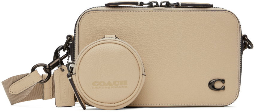 Beige Charter Slim Crossbody Bag by Coach 1941 on Sale