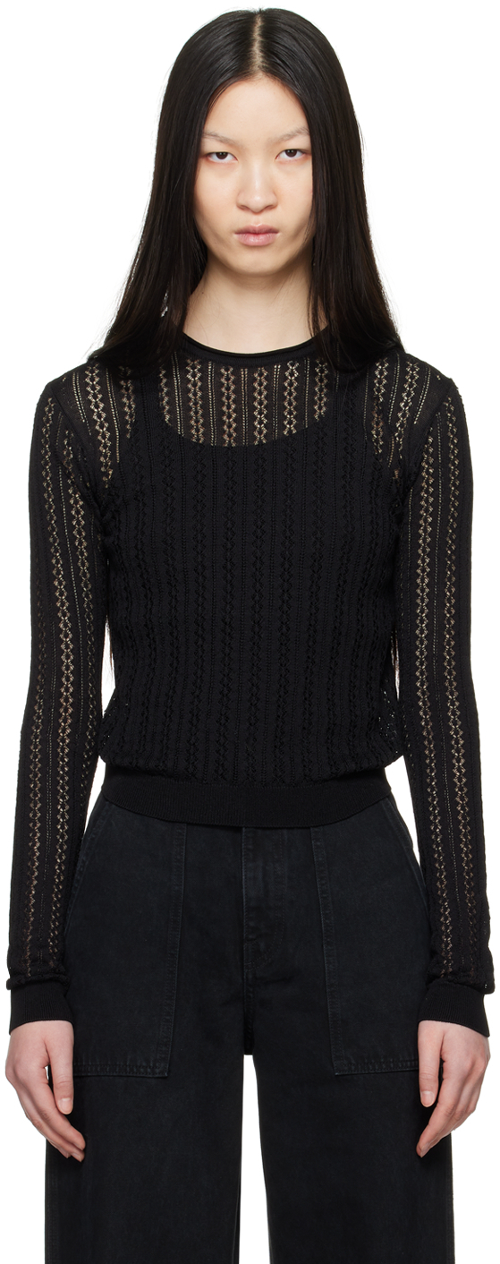KHAITE: Black 'The Colleen' Sweater | SSENSE