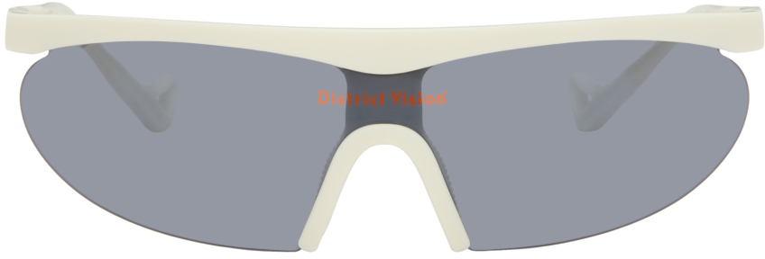 District Vision: White 'Koharu' Eclipse Sunglasses | SSENSE