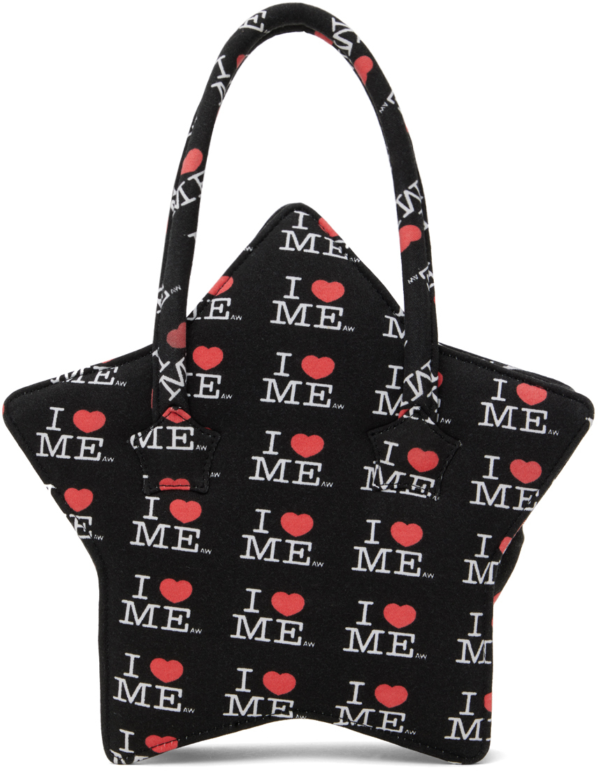 Black 'I Heart Me' Bag by Ashley Williams on Sale