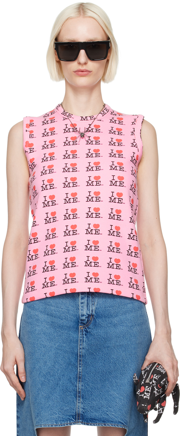 Pink Serena Tank Top by Ashley Williams on Sale