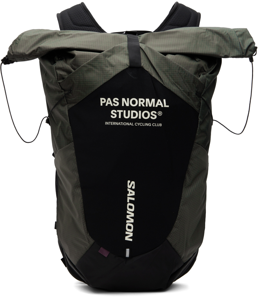 Pas Normal Studios: Green & Black Salomon Edition ACS Backpack | SSENSE