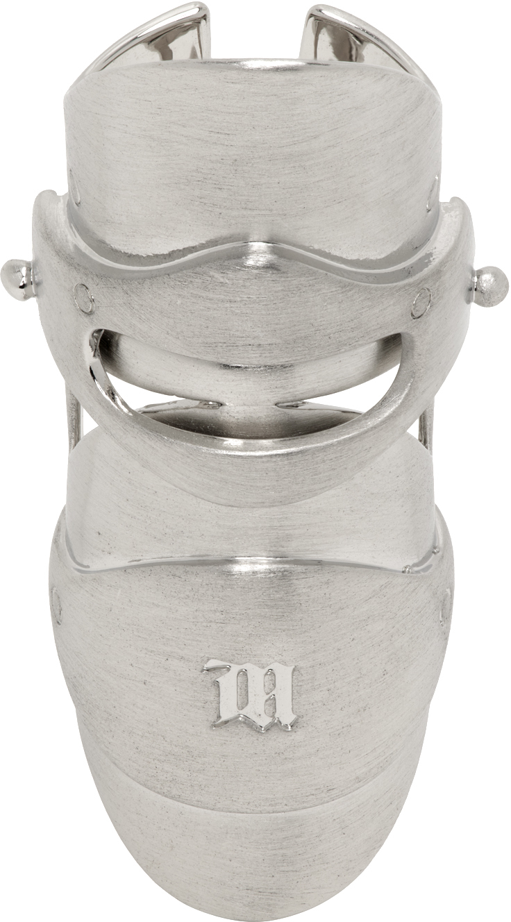 MISBHV: Sivler Armor Ring | SSENSE