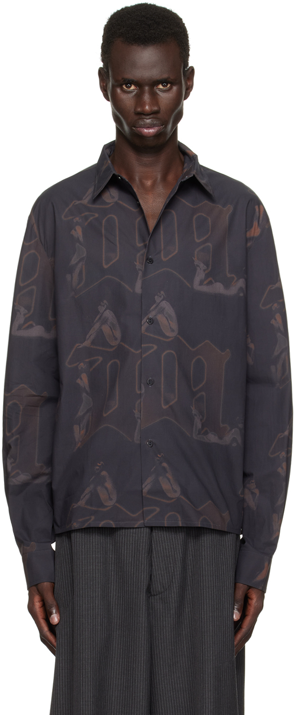 MISBHV: Black Big M Shirt | SSENSE Canada