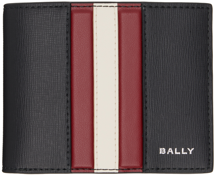 Bally: Black Ribbon Bifold Wallet | SSENSE Canada