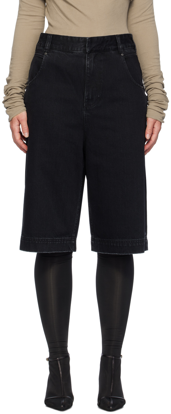 Entire Studios: Black D Denim Shorts | SSENSE