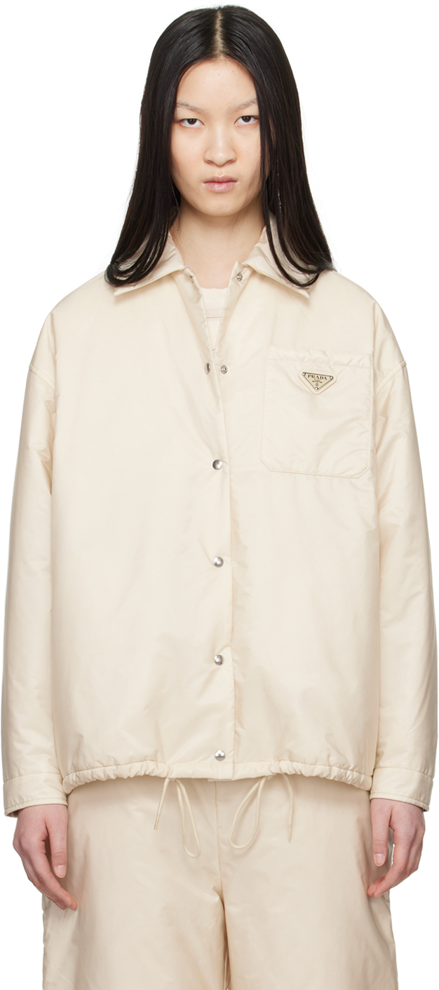 Prada: Off-White Re-Nylon Jacket | SSENSE Canada