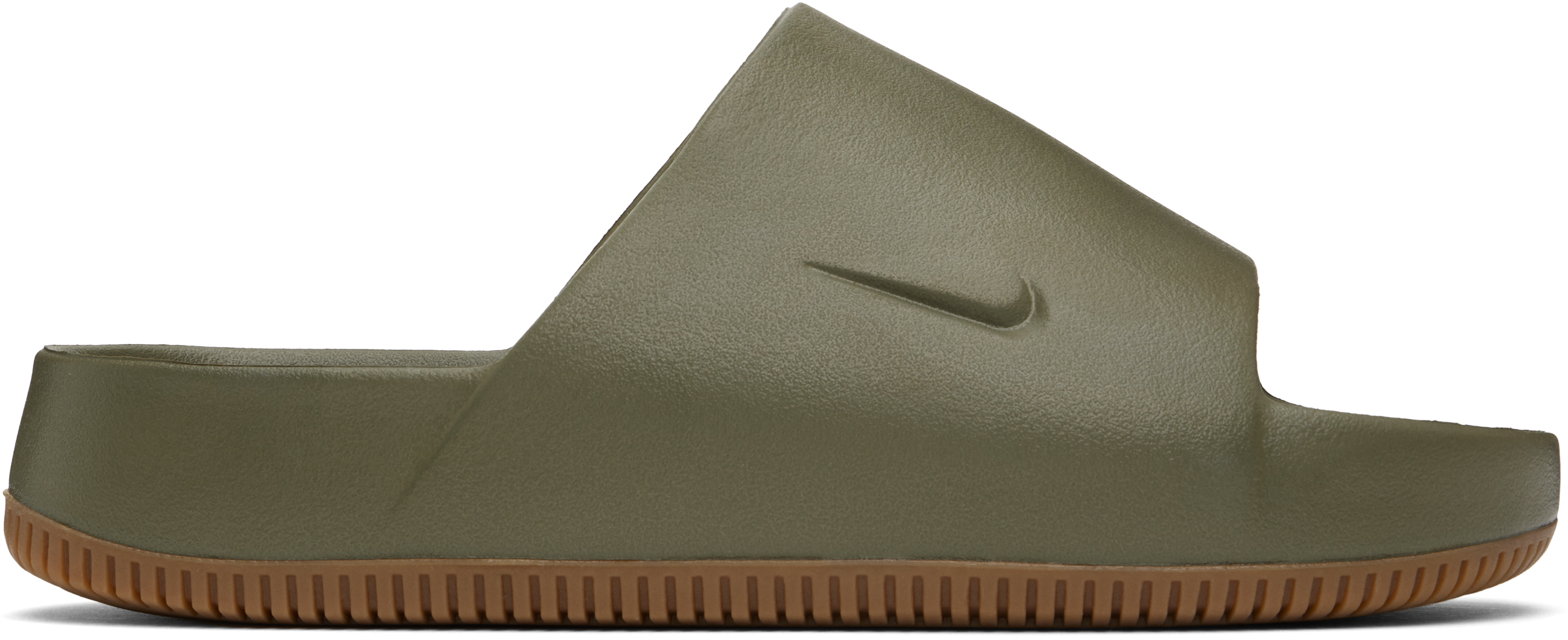 Nike Khaki Calm Slides In Medium Olive/medium | ModeSens