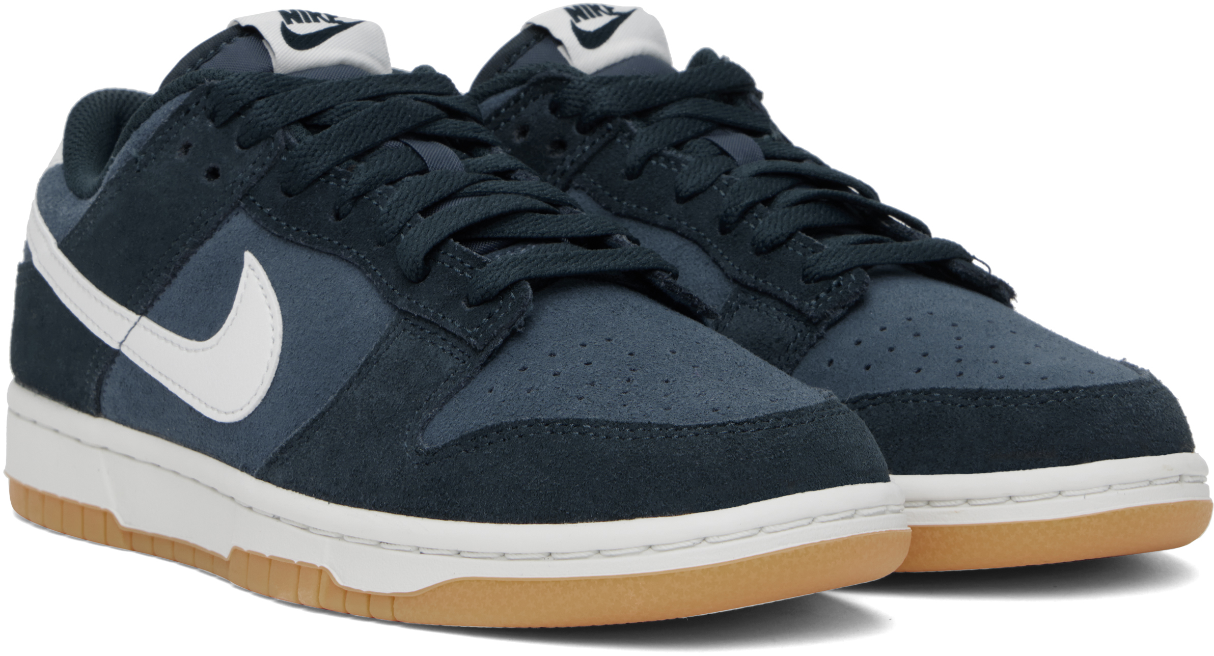 Nike Blue & White Dunk Low Retro Se Sneakers In Armory Navy/monsoon ...