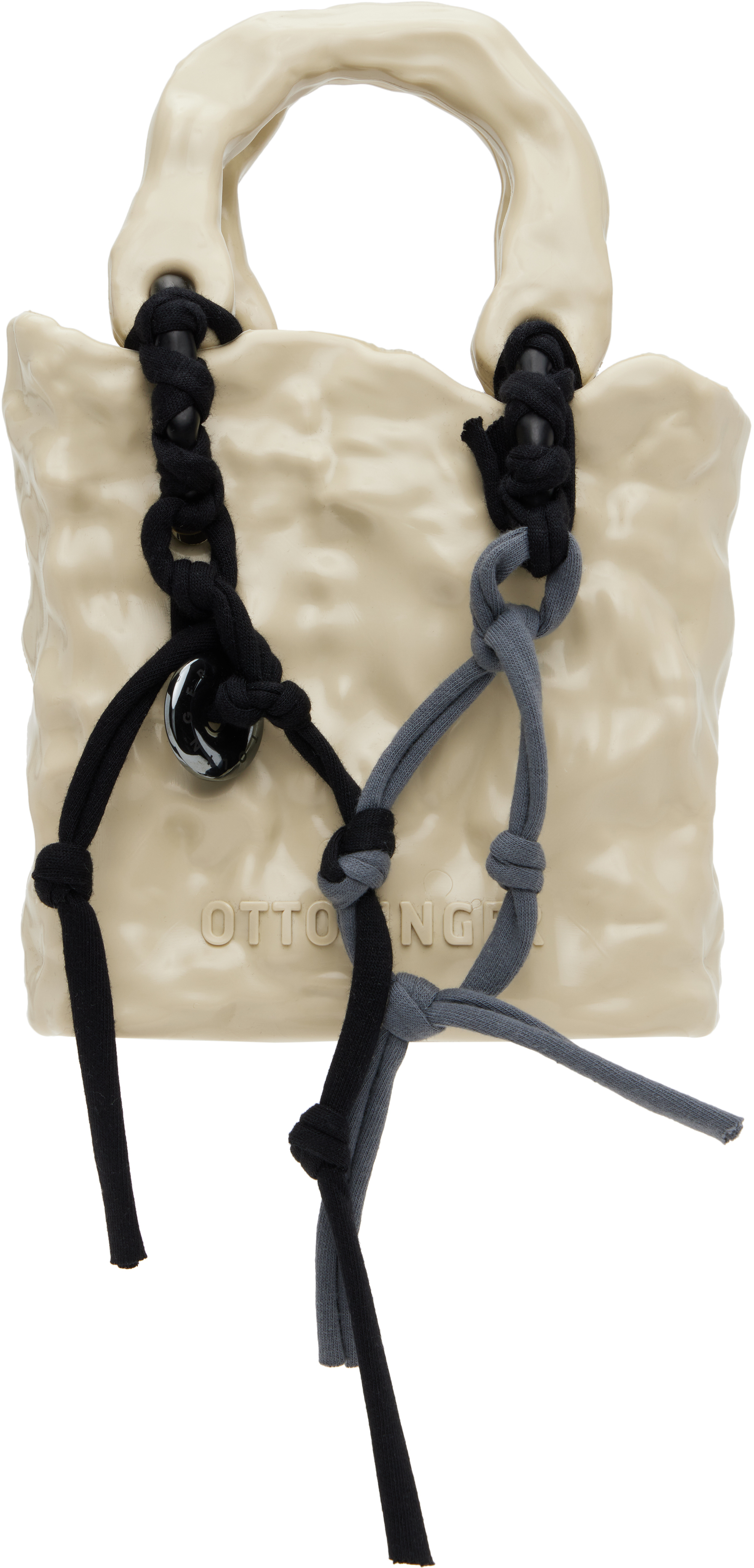 Ottolinger: SSENSE Exclusive Beige Signature Ceramic Bag | SSENSE