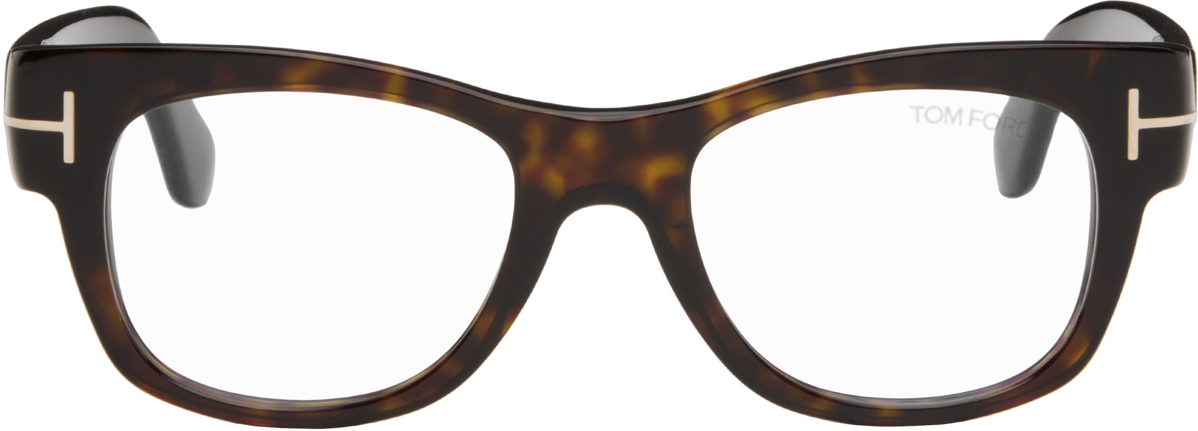 TOM FORD: Brown Square Glasses | SSENSE