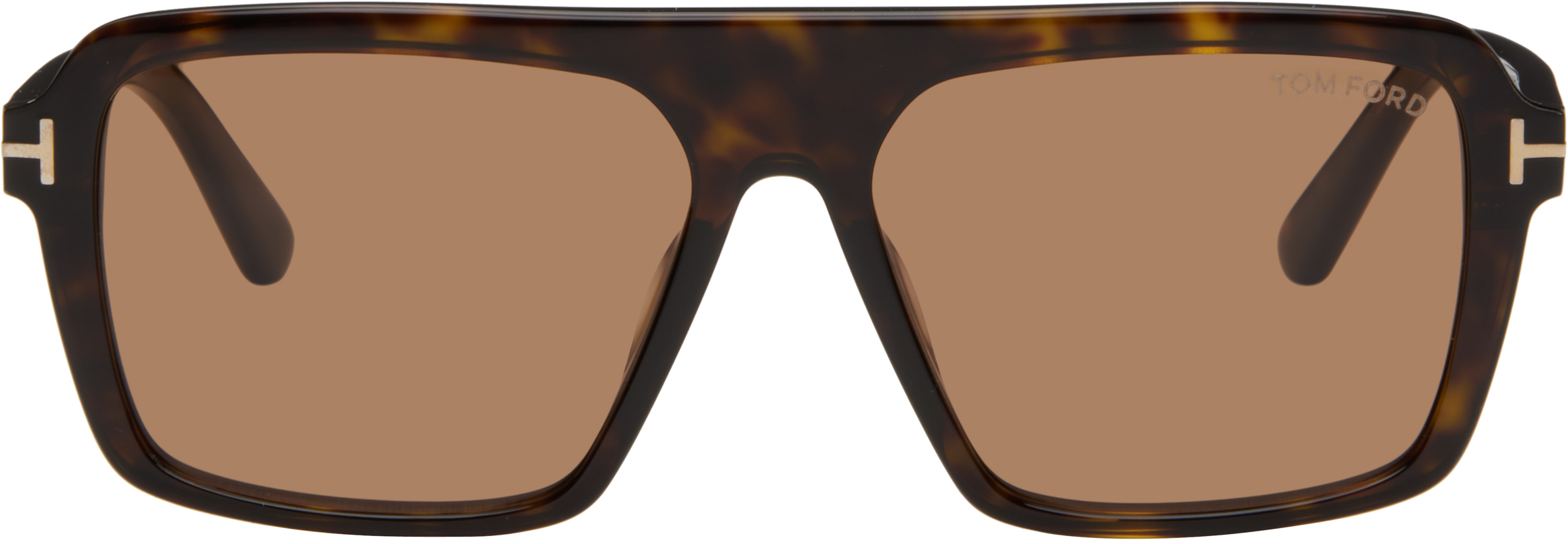 TOM FORD: Brown & Black Vincent Sunglasses | SSENSE