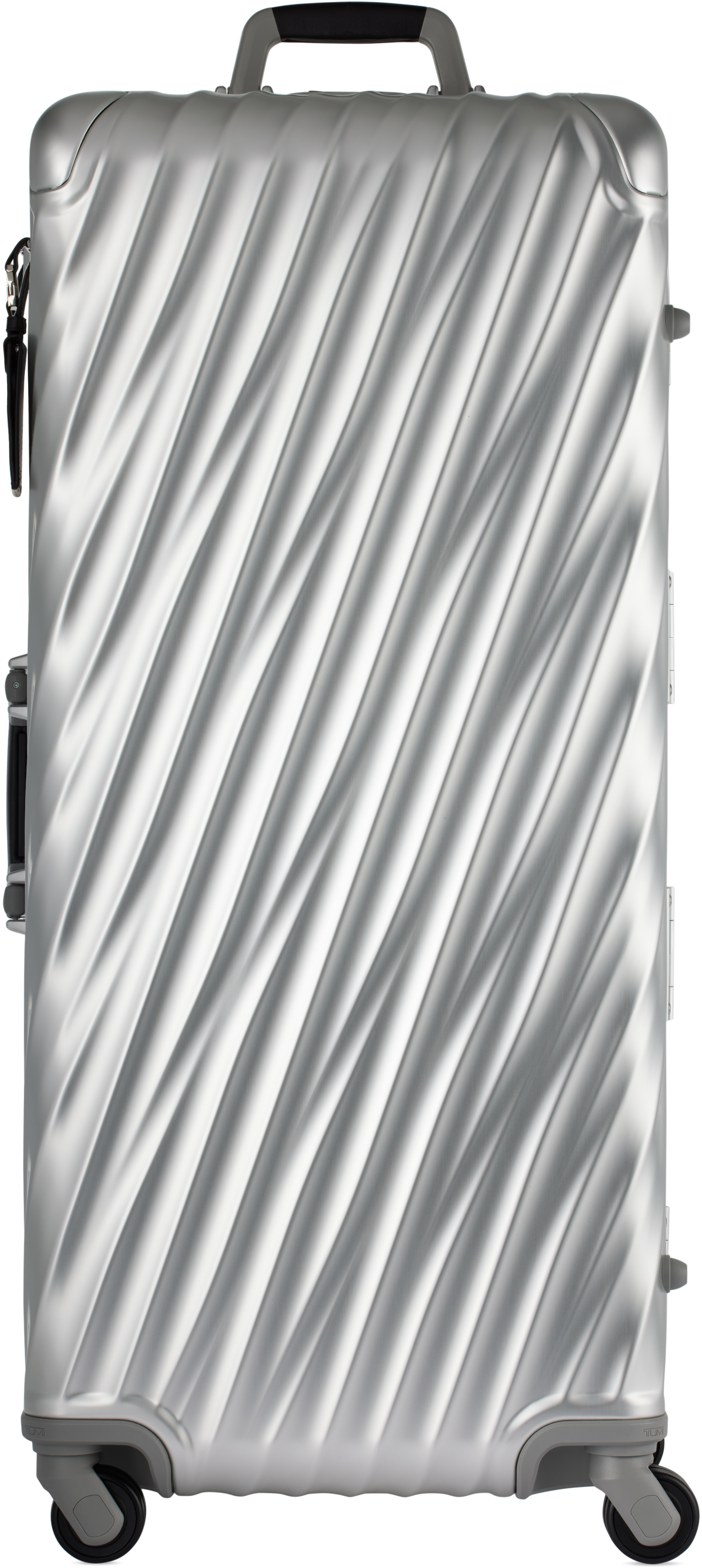 Tumi: Silver 19 Degree Aluminum Rolling Trunk Suitcase | SSENSE Canada
